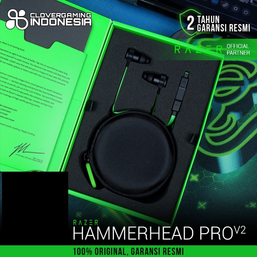 Jual Razer Hammerhead Pro V2 IEM Gaming Headset Earphone | Shopee Indonesia