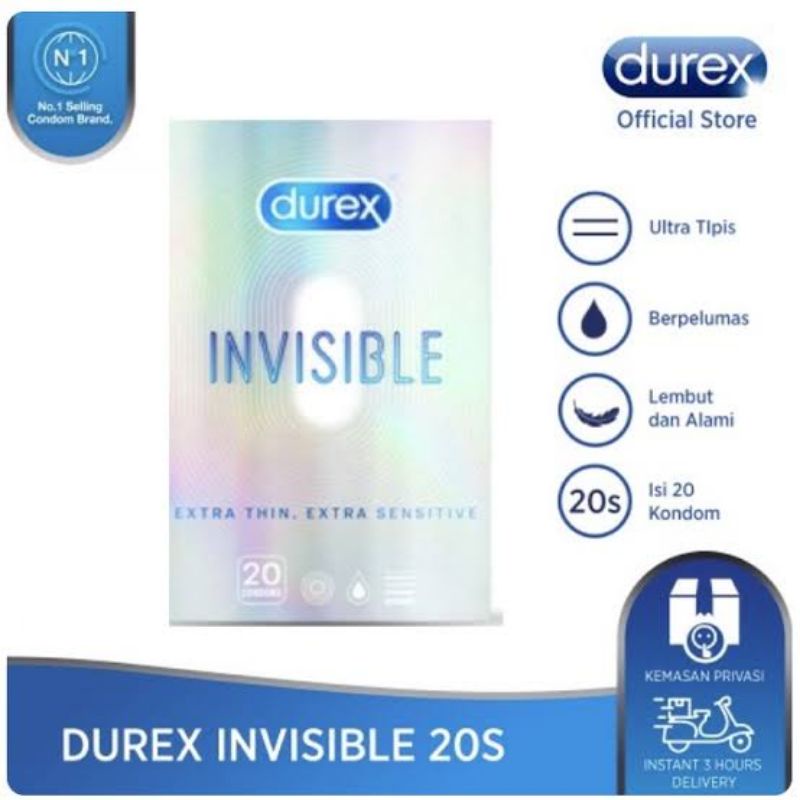 Jual Durex Kondom Invisible Durex Invisible Intense | Kondom Extra ...