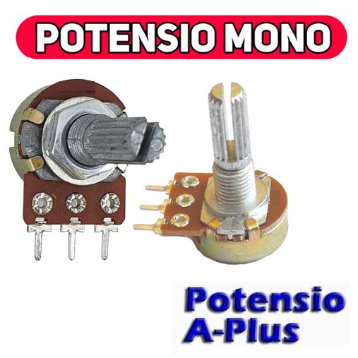 Jual Potensio Mono 1K 5K 10K 20k 50K 100K 200K 250K 500K Merk A-Plus ...