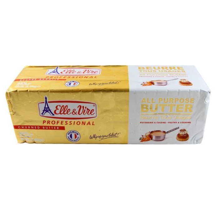 Jual ELLE & VIRE ALL PURPOSE BUTTER UNSALTED ELLE VIRE 2,5kg | Shopee ...