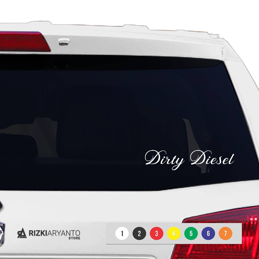 Jual Stiker Kaca Mobil Dirty Diesel Sticker | Shopee Indonesia