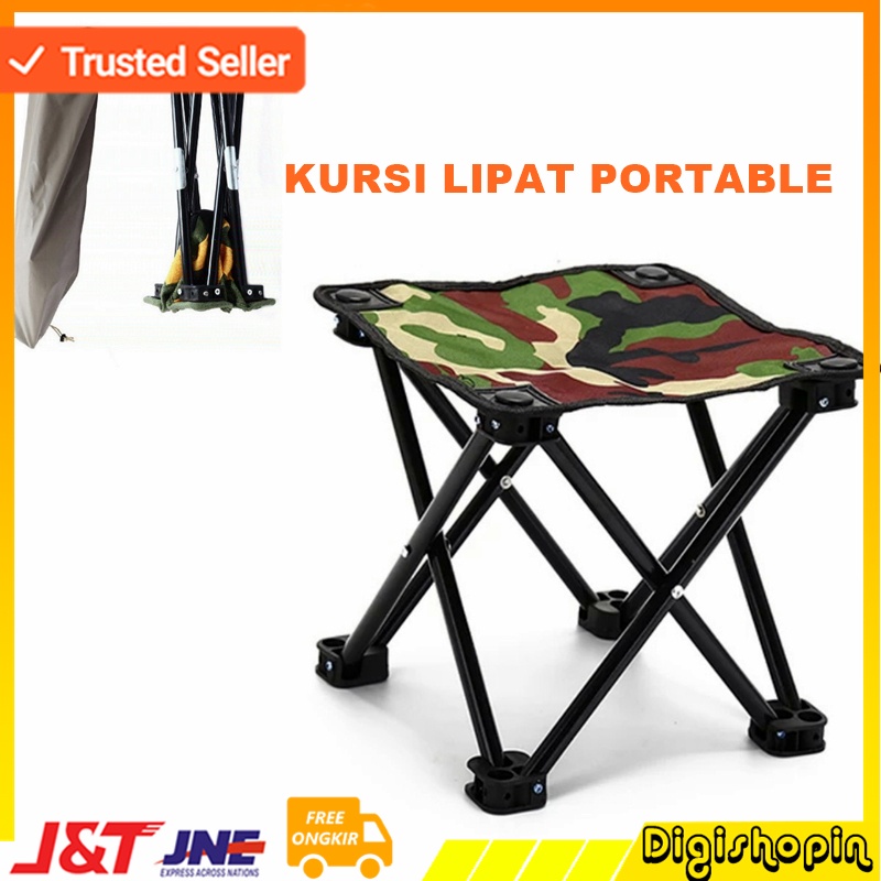 Jual Kursi Lipat Mancing Portable ARMY | Kursi Mancing | Kursi Outdoor ...