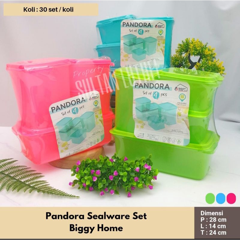 Jual TOPLES SET PANDORA/LUNCH BOX/WADAH MAKANAN/TOPLES SET PLASTIK ...