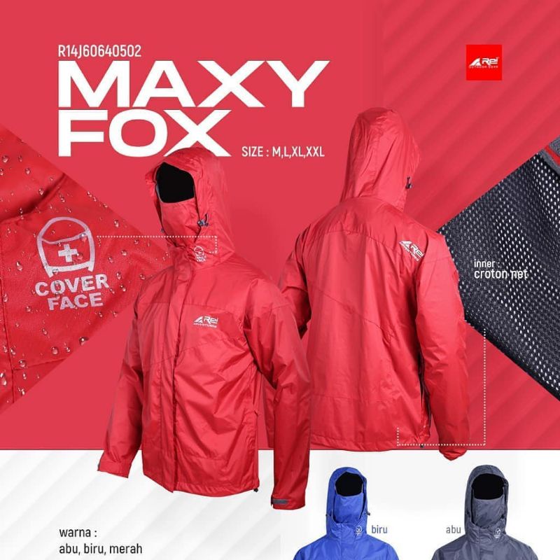 Jual JAKET AREI REI MAXYFOX MAXY FOX ORIGINAL ORI | JACKET WATERPROOF ...