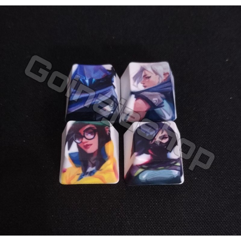 Jual Custom Keycaps Valorant all Agents |OEM Profile Tombol Mechanical ...