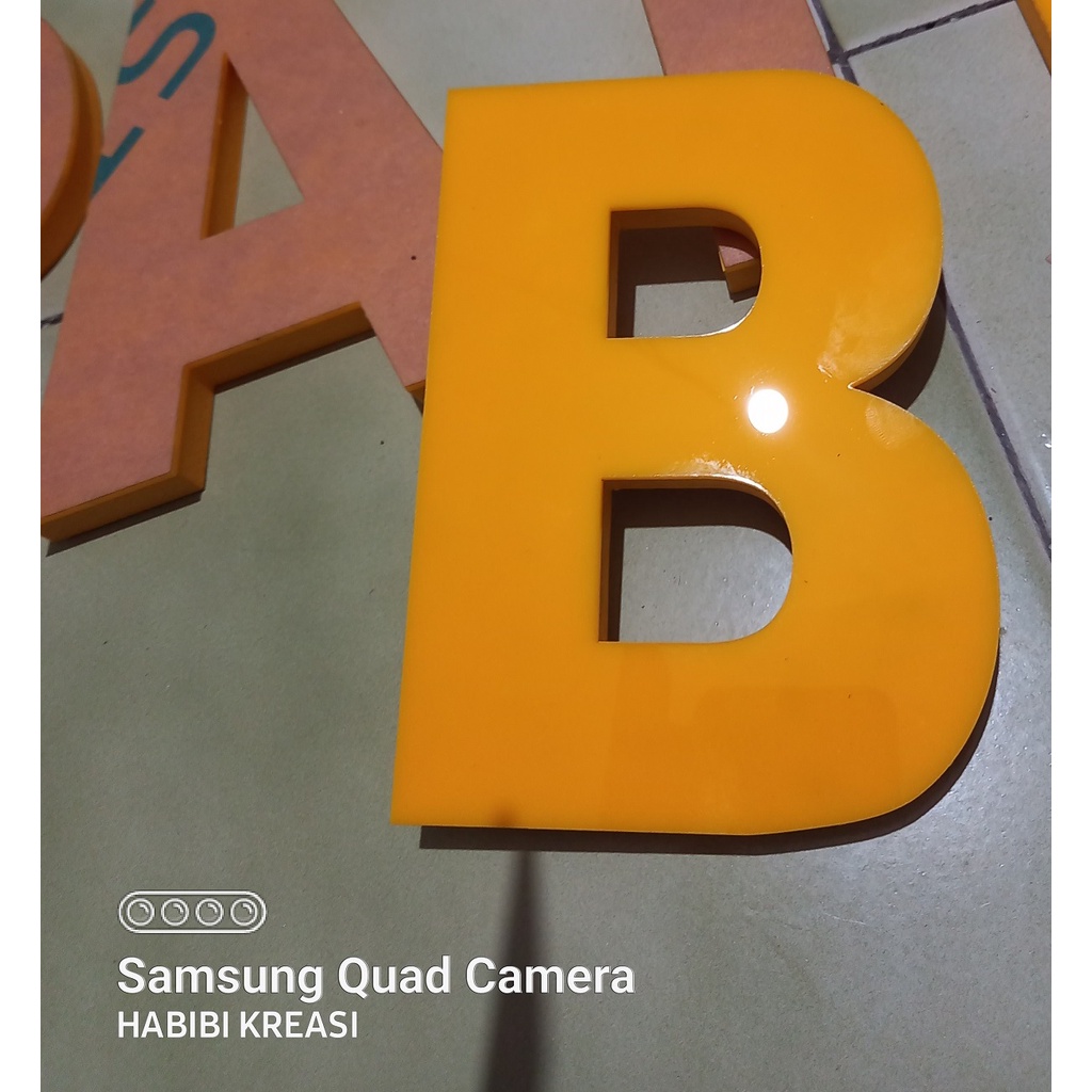 Jual Huruf Timbul Acrylik,Akrilik Lapis Spon Eva Tijggi huruf 15cm ...