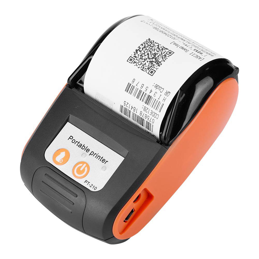 Jual GOOJPRT POS Bluetooth Thermal Receipt Printer 58mm - JP-PT210 - Black/Orange | Shopee Indonesia