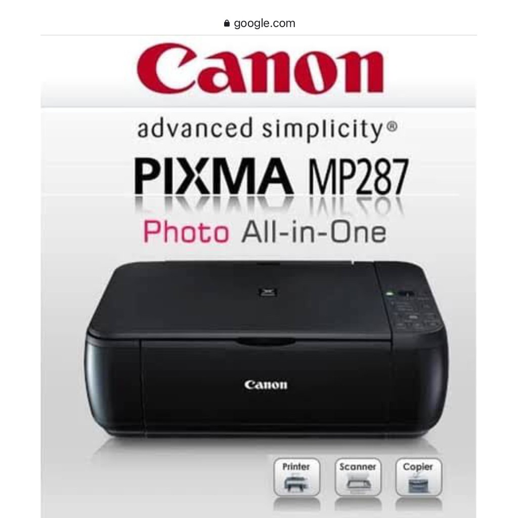 Jual PRINTER CANON PIXMA MP287 ORIGINAL | Shopee Indonesia