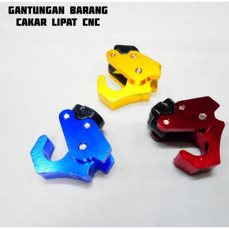 Jual Gantungan Barang Cakar Lipat CNC Cantolan Barang Motor Universal ...