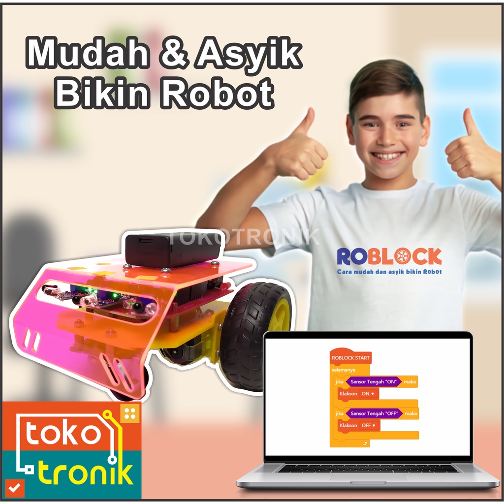 Jual Robot Edukasi Belajar Membuat dan Coding Robot untuk Anak dg ...