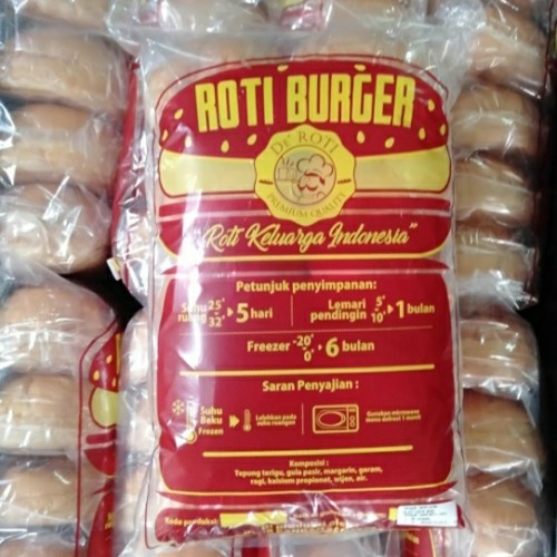 Jual De'Roti burger polos standart isi 10 pcs | Shopee Indonesia