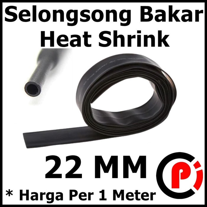 Jual Selang Bakar 22mm Tube Heat Shrink Heatshrink Selongsong Ciut 1 ...