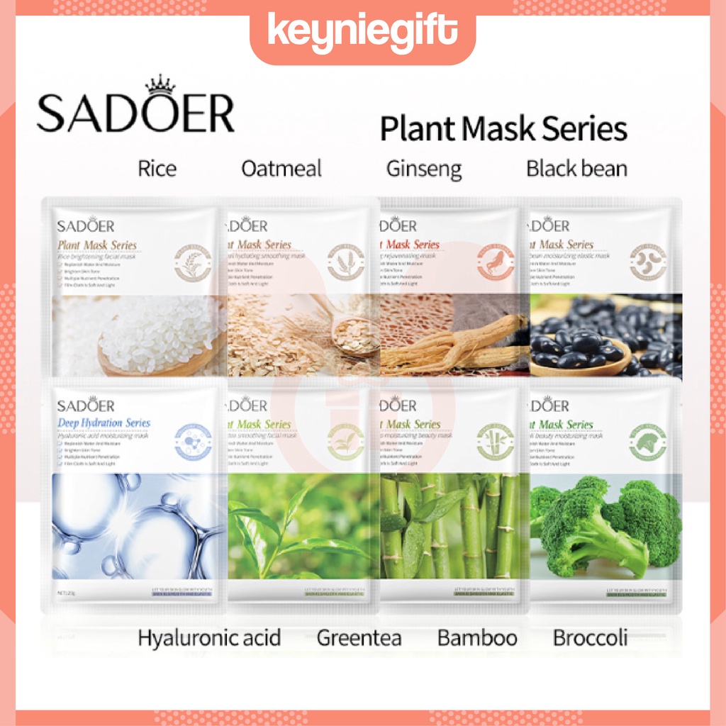 Jual Sadoer Sheet Mask Plant Series 2 Masker Wajah Original SR002 ...