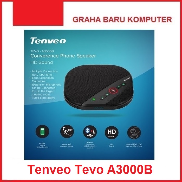 Jual Tenveo TEVO A3000B Portable Bluetooth Speaker Call Conference | Shopee Indonesia