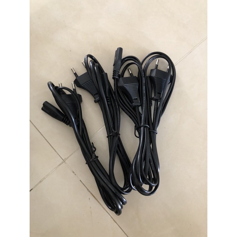 Jual Kabel power 2 lubang / kabel power printer angka 8/ kabel power PS/ TV | Shopee Indonesia