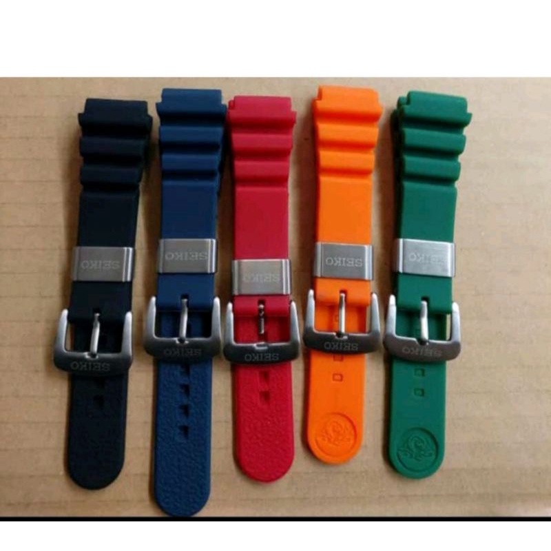 Jual Seiko 22mm Rubber Diver strap Tali jam tangan silicone prospex ...