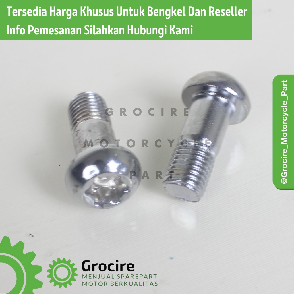 Jual 10 buah Baut Bintang Kaliper Yamaha M10x25 Baut Bintang Pegangan Kalifer Cakram Yamaha ...