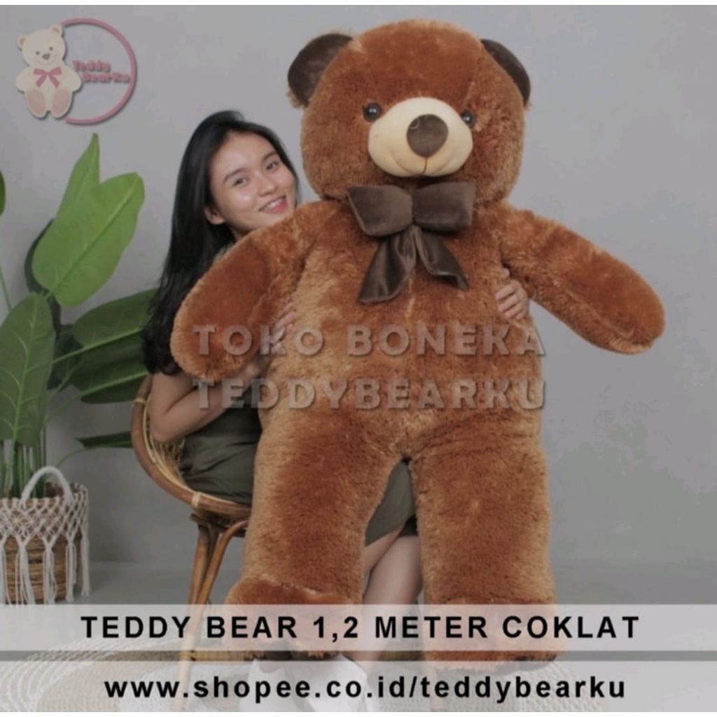 Jual READY!!! Boneka Teddy Bear Ukuran Super Jumbo 1,2 Meter Warna ...