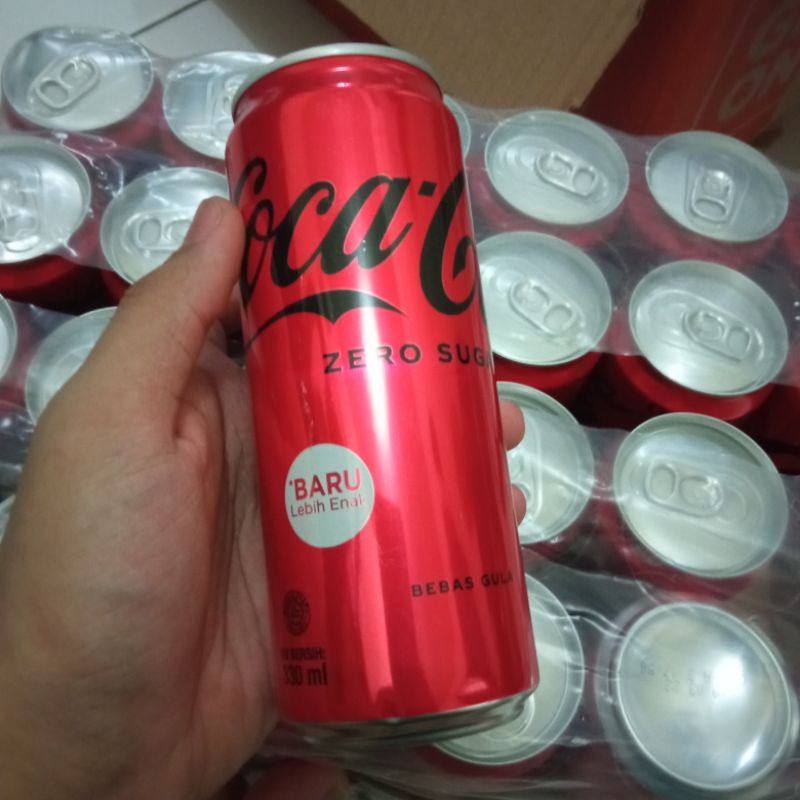 Jual Coca Cola Zero Sleek Can 330ml Rendah Gula Soda Kaleng Coke ...