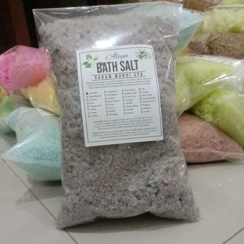 Jual GARAM SPA (berat isi 1 kg) Garam mandi bath salt aroma terapi ...