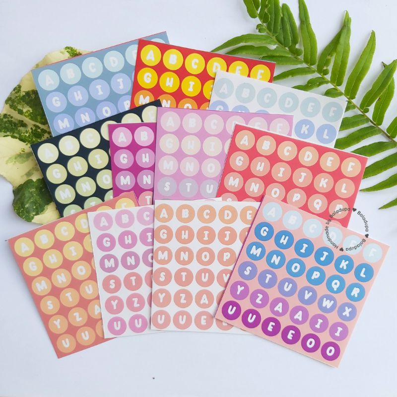 Jual Stiker Huruf Full Color untuk Scrapbook | Shopee Indonesia