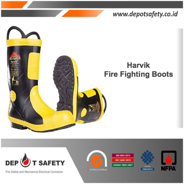 Jual Harvik Fire Fighting Boots | Shopee Indonesia