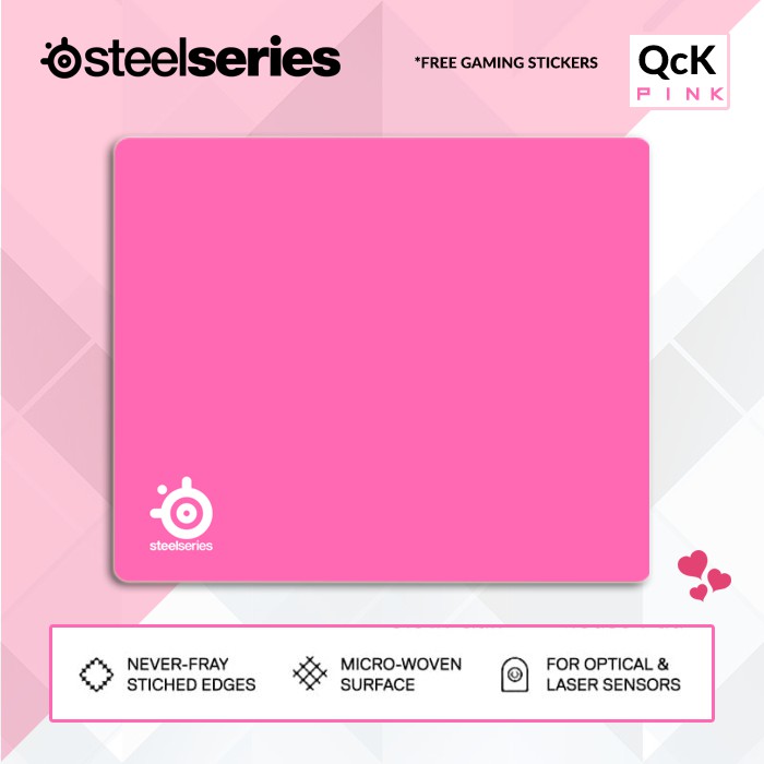 Jual Mousepad Gaming Pink Steelseries Qck Edge - Cloth Pad Gaming Pink ...