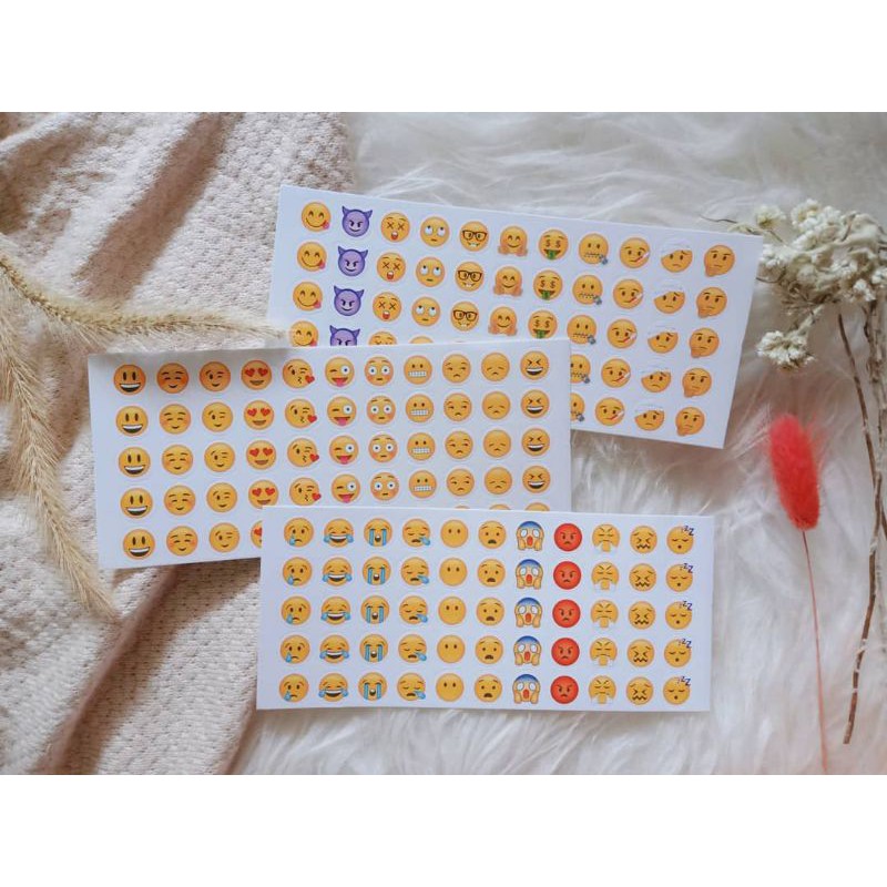 Jual STICKER DECO EMOJI / STICKER EMOTICON /EMOTICON | Shopee Indonesia