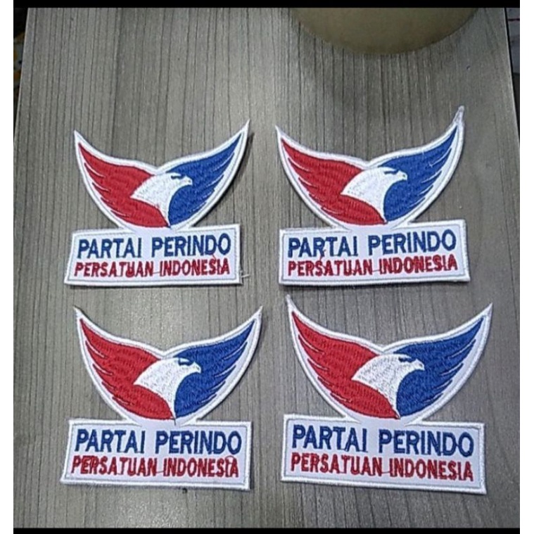 Jual logo atribut brodir partai perindo | Shopee Indonesia