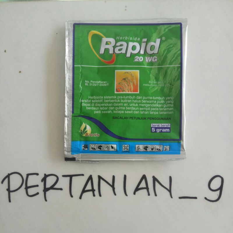 Jual Herbisida gulma RAPID /herbisida selektif pada padi / racun rumput ...
