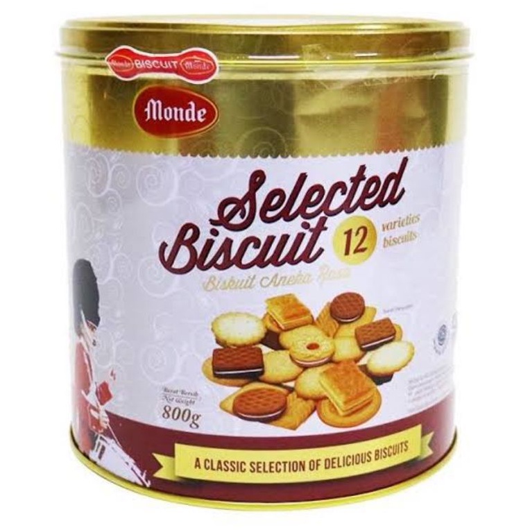 Jual MONDE GOLD SELECTED BISCUIT KALENG 800g | Shopee Indonesia