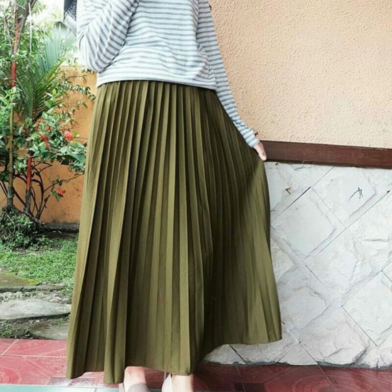 Jual ROK PLISKET PANJANG DEWASA/ROK PLISKET/ROK PLISKET DEWASA | Shopee Indonesia