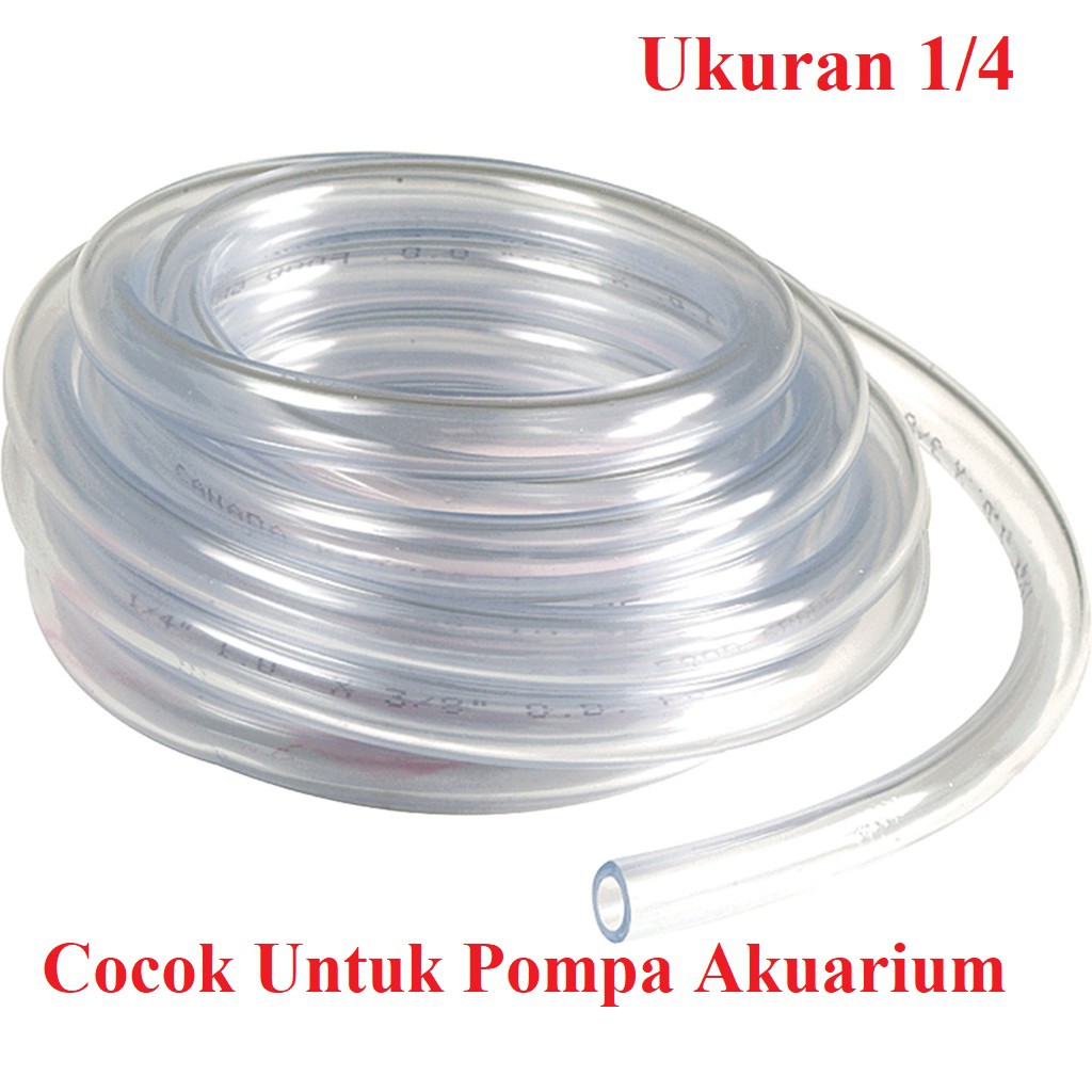Jual Selang PVC transparant bening Air dan Angin Pompa Hisap Celup ...
