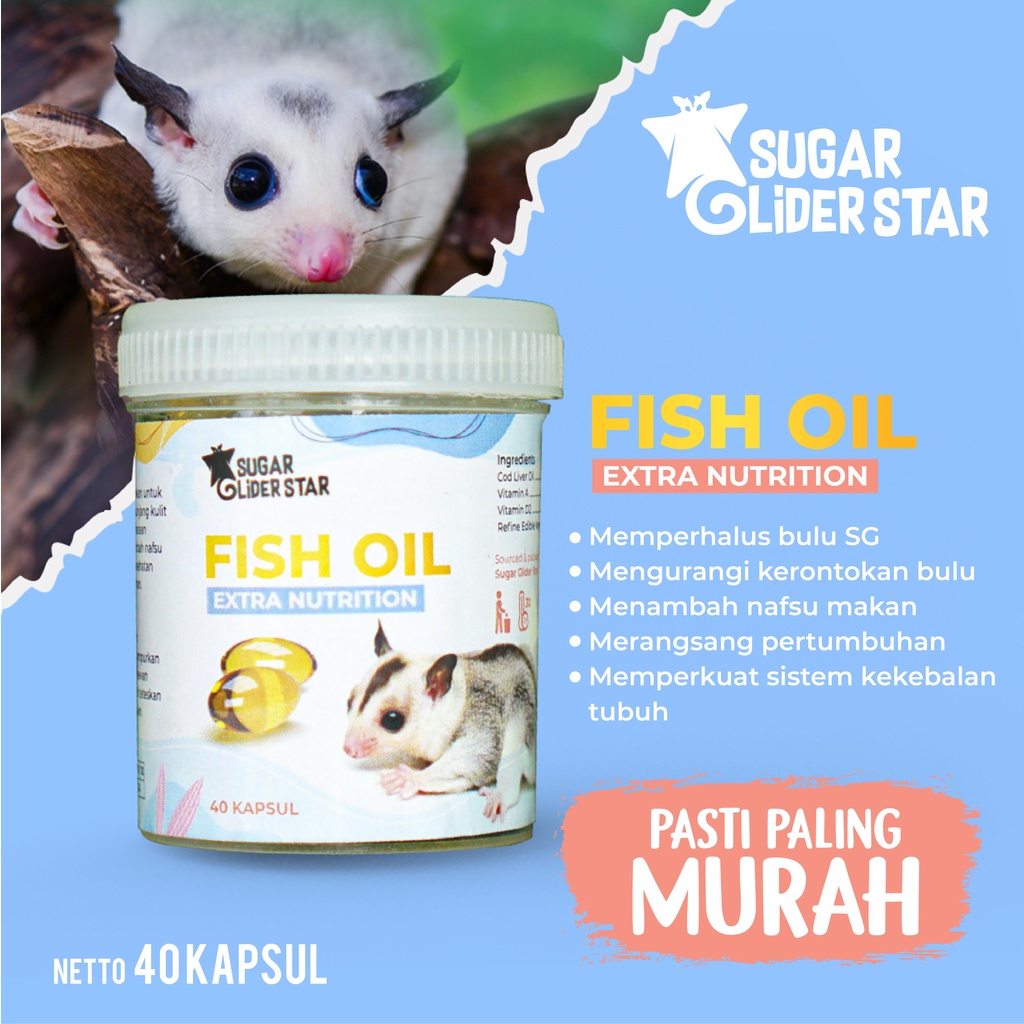 Jual MINYAK IKAN / NATURAL FISH OIL NUTRISI & VITAMIN HEWAN SUGAR ...