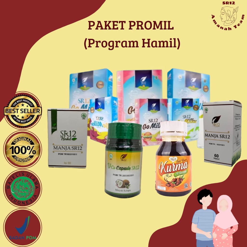 Jual BEST SELLER PAKET PROMIL (PROGRAM HAMIL) SR12 | Shopee Indonesia