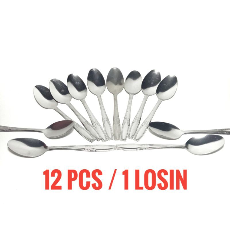 Jual Sendok Makan Stainless / besi MURAH 12 pcs | Shopee Indonesia