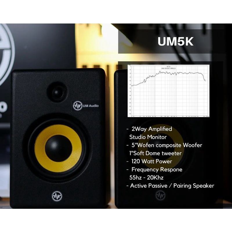 Jual UM5K Gen 2 Aktif Pasif Speaker Monitor | Original UM Audio ...