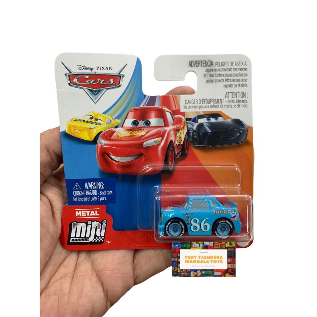 Jual Disney Pixar Cars Mini Racers Dinoco Chick Hicks - 4 cm | Shopee ...