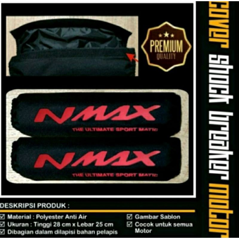 Jual 1pasang cover shok breker motor nmax cover shok breker motor matic ...