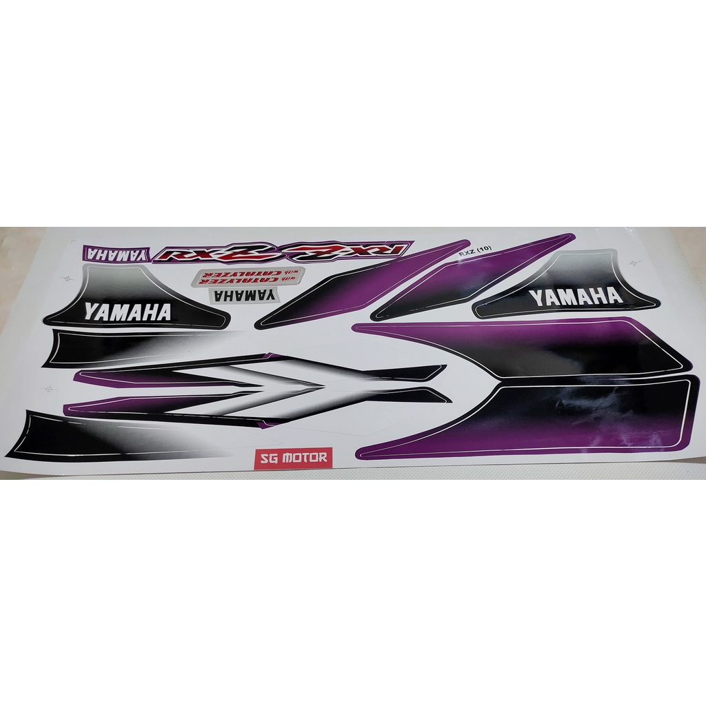 Jual stiker. striping body yamaha rxz baru. rx z catalyzer warna ungu ...