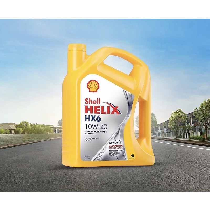 Jual OLI SHELL HX6 10W40 | 4 Liter (Ori Shell 100%) | Shopee Indonesia