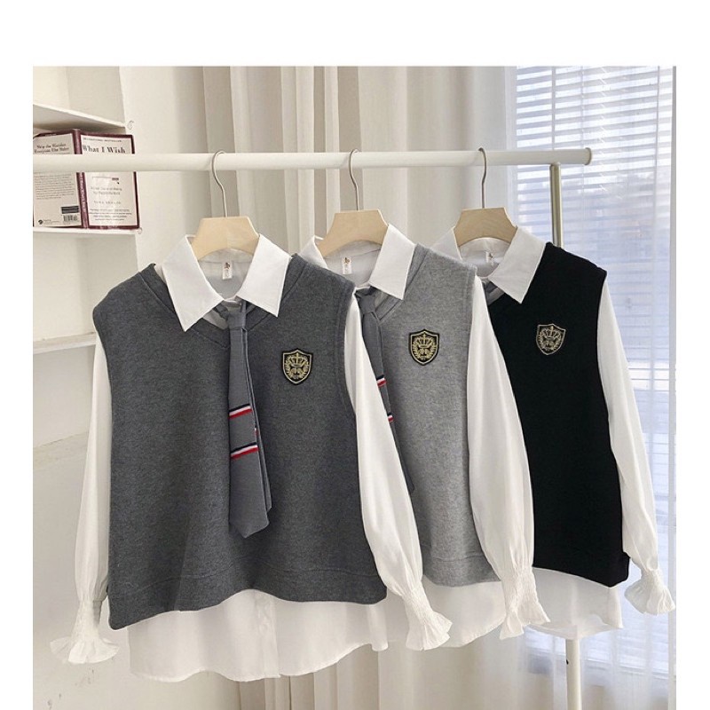 Jual SOFA SET ROMPI KOREAN STYLE / VEST KOREAN / ATASAN KOREA / ROMPI ...