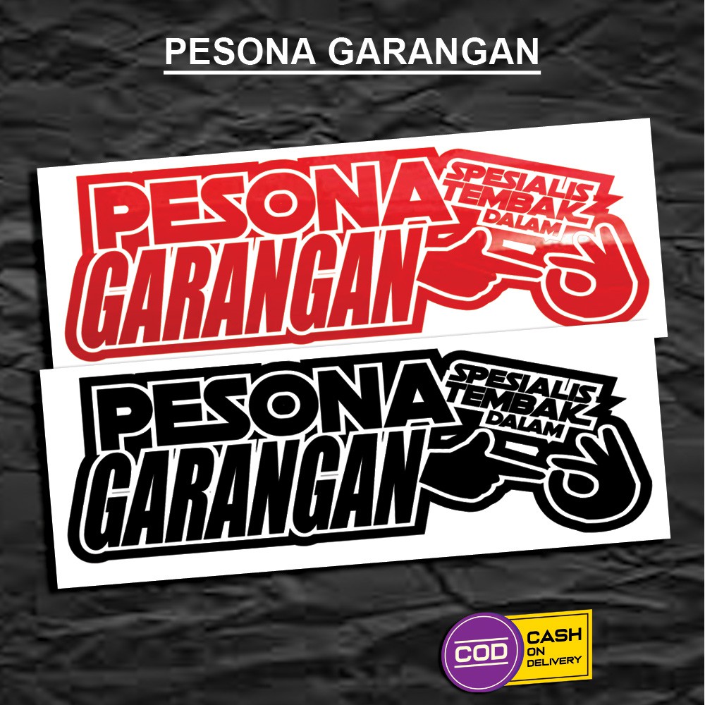 Jual STIKER CUTTING PESONA GARANGAN 2ukuran | Shopee Indonesia