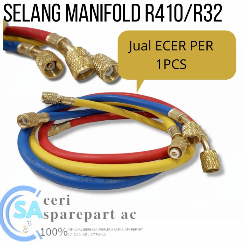 Jual SELANG AC ECER MANIFOLD R32 DAN R410 Drat besar | Shopee Indonesia