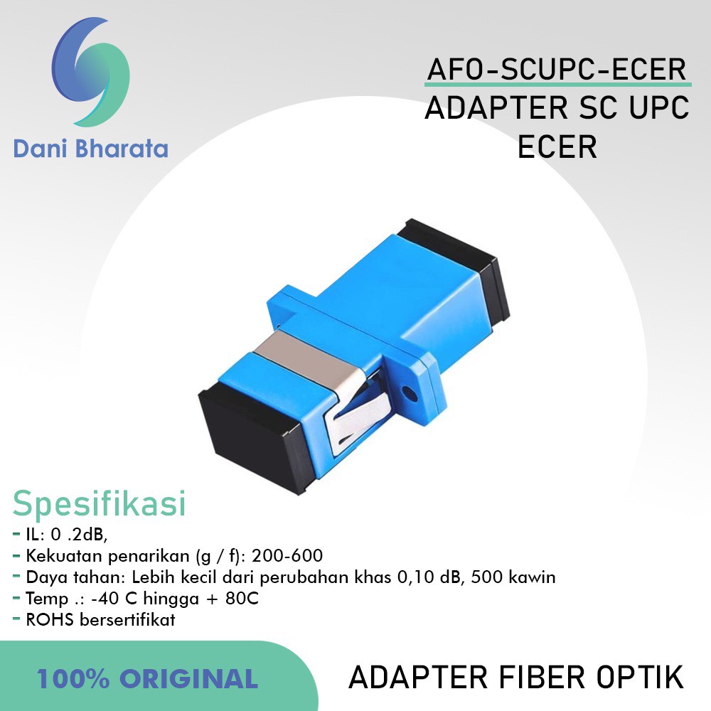 Jual PAZ Adapter Fiber Optik SC UPC Singlemode - Barel SC UPC Connector ...