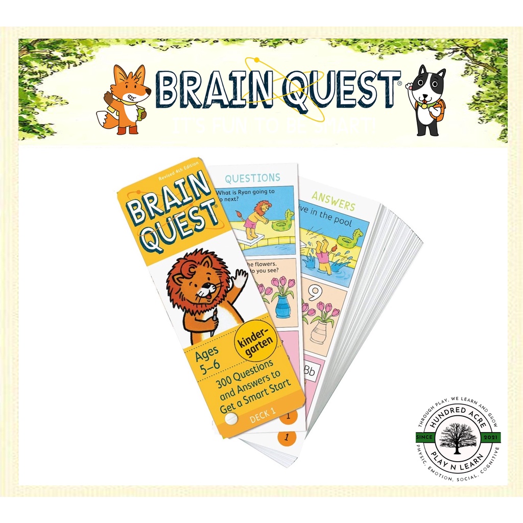 Jual Brain Quest Card Deck / BrainQuest Question Flash Cards Activity ...