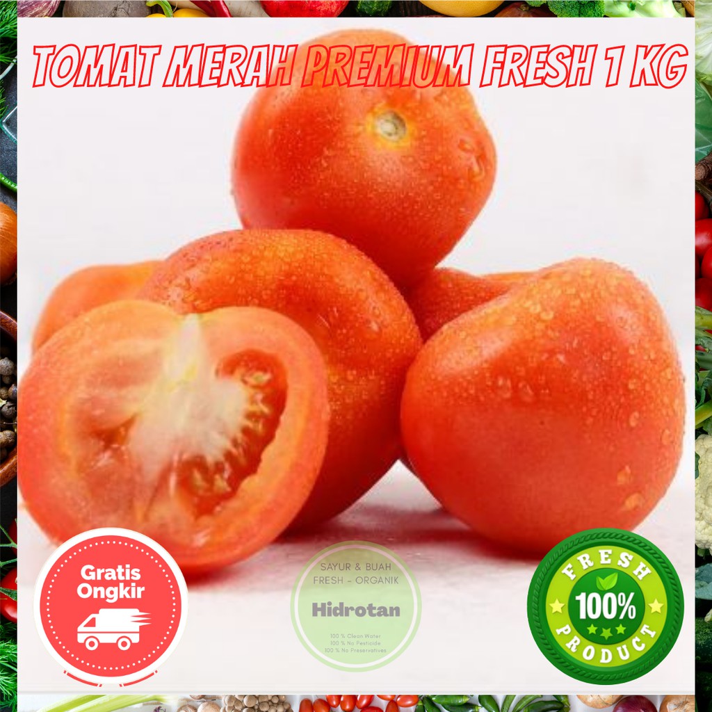 Jual Tomat Merah Besar 1 kg - Sayuran Segar Murah | Paket Makanan ...