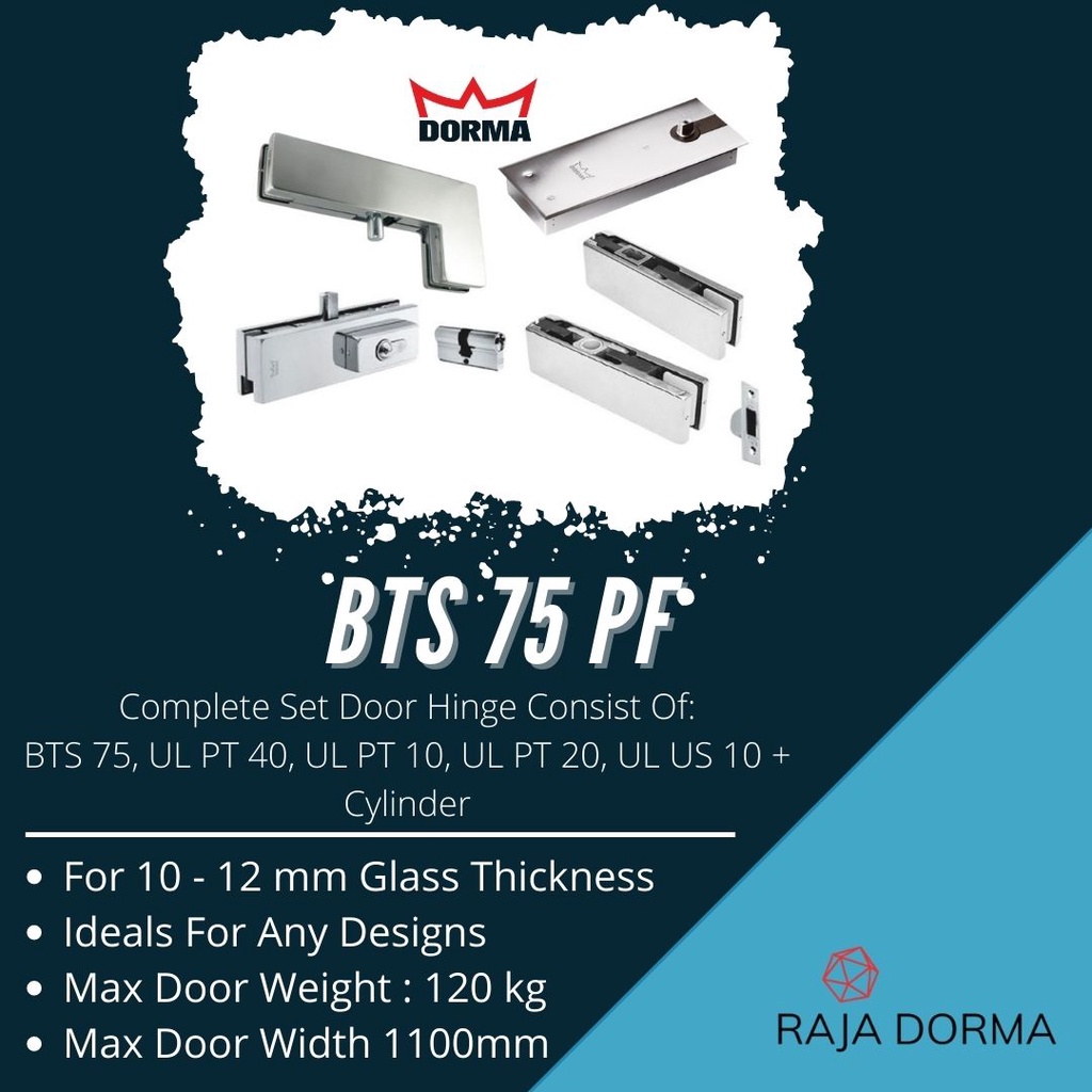 Jual Dorma BTS75V, UL PT40, 10, 20, US 10+Cyl dormakaba complete set ...
