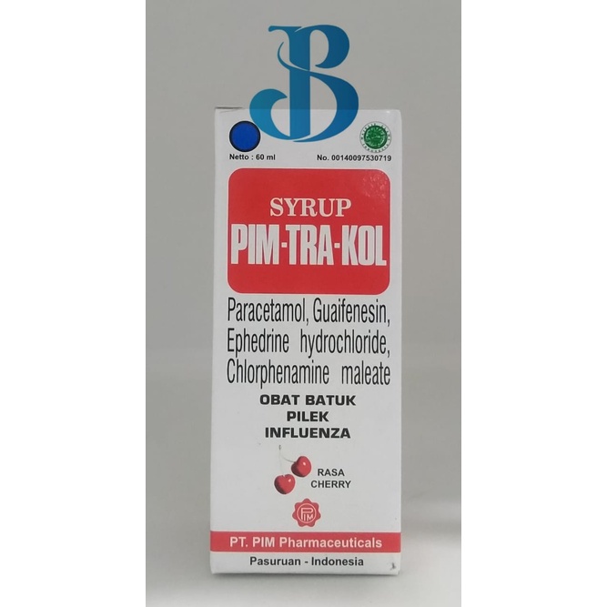 Jual Pimtrakol Syrup 60 ml rasa cherry lemon pim-tra-kol sirup | Shopee ...