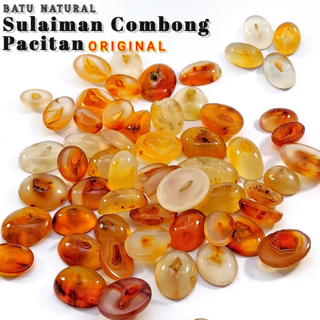 Jual Natural Batu Akik Sulaiman Madu & Anggur Combong Asli Pacitan ...